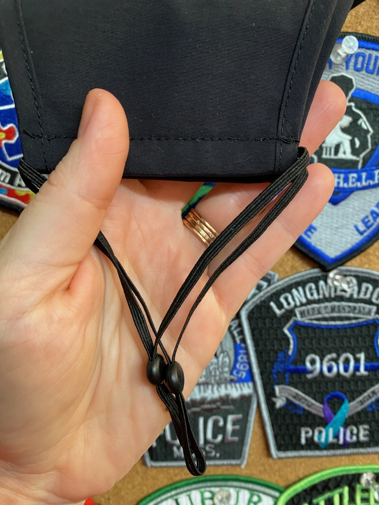 Adjustable Black Elastic Ear Strap - The Emblem Authority